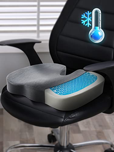 DiffCar Seat Cushions for Office Chairs,Car Seat Cushion,Seat Cushion for Tailbone Pain Relief,Pressure Relief Seat Cushion For Chair Gel Seat Cushion For Long Sitting,Coccyx Cushion for Tailbone Pain