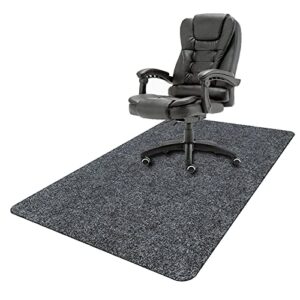 chair mat, chair rolling mat, office chair mat for hardwood computer desk floor mat desk chair protector, 35 x 47 inches, upgraded version professional protector mat (grey)