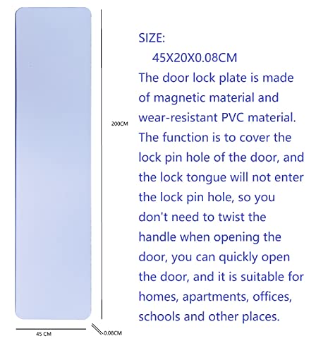 6 Pack Lockdown Magnetic Strips Easy Solution for Emergency Lockdowns High Density Magnet Security Devices for School Office Strong PVC Top Layer (White)