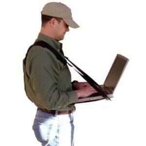 connect a desk: mobile laptop harness & desk | hands free portable adjustable wearable desk for laptop, tablet, notepad, macbook, etc.