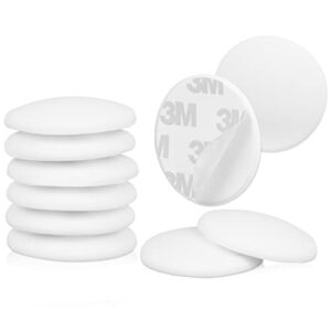 door stoppers wall protector: 10x white door stopper – 1.6in door stops for wall – door stopper – door handle stopper – door spring protector livaia