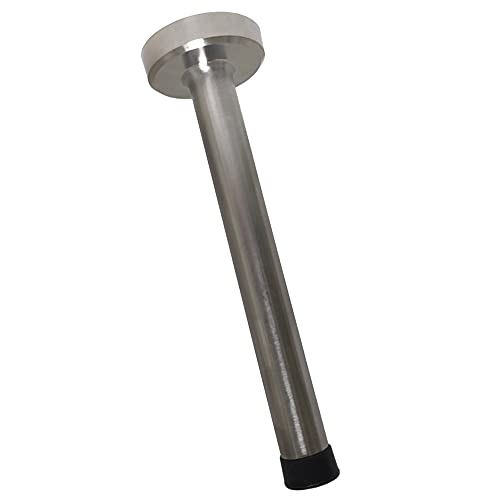 Door Stop, 6 Inch Long Door Stopper, Stainless Steel Doorstop, Wall Protector Door Holder Solid Doorstopper with Sound Dampening Rubber Tip Bumper Silver