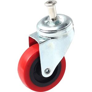 heavy-duty 2.5″ swivel caster wheels for creeper, cart, stool – post mount