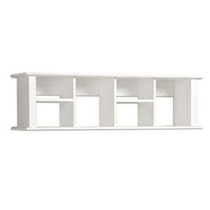 White Wall Mounted Desk Hutch