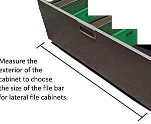 HON Compatible Lateral File Bars (2 Per Order). Fits 42" Cabinet.