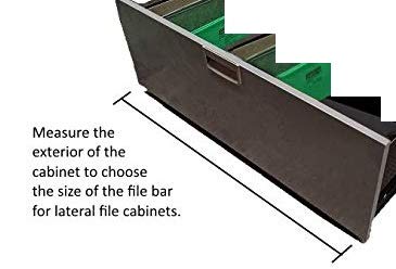 HON Compatible Lateral File Bars (2 Per Order). Fits 42" Cabinet.