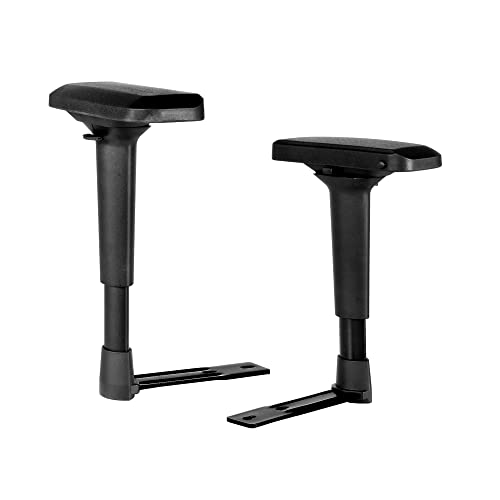 Skuehod Height Adjustable Chair Arms Armrest Pair Replacement Parts Fits Most Office Gaming Boss Chairs,4D Black