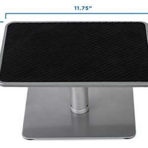 Mount-It! Adjustable Height Laptop Stand for MacBook Pro | Wide Platform Laptop & Monitor Desk Riser | Ergonomic Desk Riser Stand for MacBook and 11-15 Inch Laptops | 24-32 Inch Monitor Stand Riser