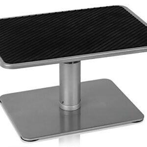 Mount-It! Adjustable Height Laptop Stand for MacBook Pro | Wide Platform Laptop & Monitor Desk Riser | Ergonomic Desk Riser Stand for MacBook and 11-15 Inch Laptops | 24-32 Inch Monitor Stand Riser