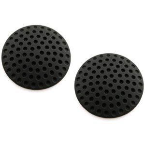 hj garden 6pcs black wall protectors door handle bumpers buffer guard doorknob rubber self adhesive silencer crash pad for home office doorstop door stopper