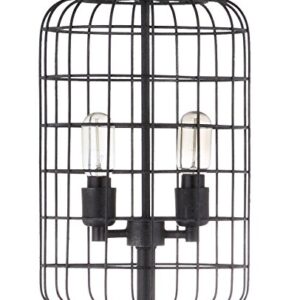 JONATHAN Y JYL4030A Odette 65" Industrial Metal Floor Lamp Industrial,Rustic,Transitional for Bedrooms, Living Room, Office, Reading, Black/Silver