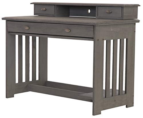 Discovery World Furniture Charcoal Desk, Hutch & Chair