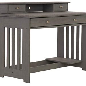 Discovery World Furniture Charcoal Desk, Hutch & Chair