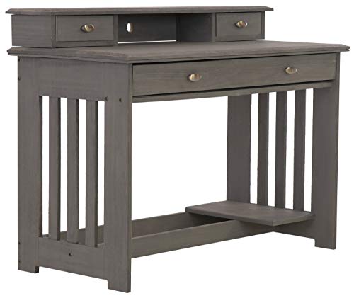 Discovery World Furniture Charcoal Desk, Hutch & Chair