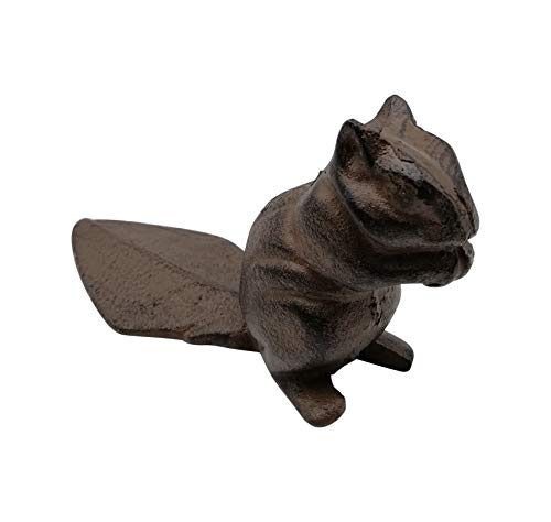 Comfy Hour 3.7" Cast Iron Squirrel Door Stopper, Brown, Antique & Vintage Collection