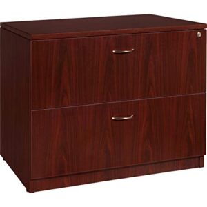 lorell lateral file, 35 by 22 by 29-1/2-inch, mahogany