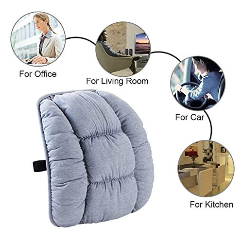 Big Hippo Lumbar Support Pillow, Orthopedic Lumbar Pillow/Back Cushion for Office Chair, Car Seat or Wheelchair - Ergonomic Design for Back Pain Relief