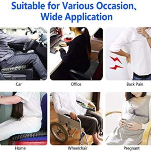 2021The Newest Gel Seat Cushion,with Non-Slip Cover,Help in Relieving Back Pain & Sciatica Pain,Seat Cushion for The Car,Office,Wheelchair&Chair (Black)