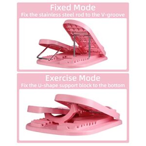 Office Footrests for Under Desk Massage Adjustable Height Portable Foot Massager with Ergonomic Non-Slip Surface Foot Exercise at Home Tilt Angle Adjustment Foot Stool at Work or Gaming Foot Rest