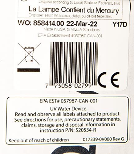 VIQUA S212RL Replacement UV Lamp for VIQUA VT1 system