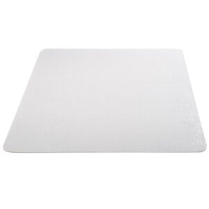 deflecto economat clear chair mat, hard floor use, rectangle, straight edge, 46” x 60” (cm2e442fcom)