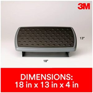 3M Adjustable Foot Rest, 18 Inch Wide Non-skid Platform (FR330)