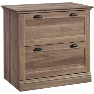 sauder barrister lane 2-drawer lateral file cabinet in salt oak, salt oak finish