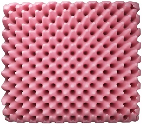 Vakly Convoluted Foam Egg Crate Seat Cushion 4 Inch Thick [18''x16''x4''] for Added Padding and Comfort on a Wheelchair or Office Chair (3)