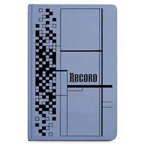 adams record ledger, 7.63 x 12.13 inches, blue, 500 pages (arb712cr5)