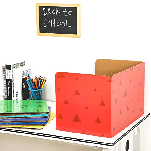 Eersida School Privacy Boards Cardboard Desk Dividers for Students Classroom Privacy Folders Study Carrels, Keep Eyes from Wandering During Tests, Reduce Distractions, 6 Colors (24)