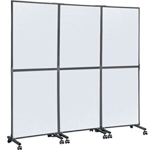 vevor acoustic room divider 72″ x 66″ office partition panel 3 pack office divider wall cool gray office dividers partition wall polyester & 45 steel cubicle wall reduce noise and visual distractions