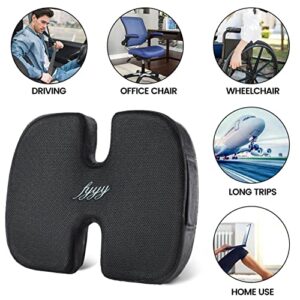 Fyyy Office Chair Cushion, car Cushion for Relieving Tailbone Pain, Back Pain. Comfortable Cushion for Men and Women in Office, Travel and Home