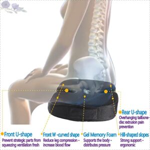 Fyyy Office Chair Cushion, car Cushion for Relieving Tailbone Pain, Back Pain. Comfortable Cushion for Men and Women in Office, Travel and Home