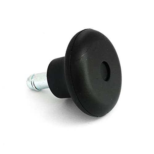 Furniture Casters heyous 5pcs Office Furniture Casters Black Fixed Stationary Castors Chair Feet Wheel Stopper