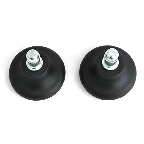 Furniture Casters heyous 5pcs Office Furniture Casters Black Fixed Stationary Castors Chair Feet Wheel Stopper