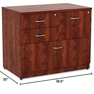 Lorell Prominence Lateral File, Cherry Laminate Top