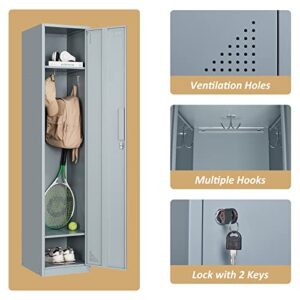 SISESOL Metal Lockers for Employees Steel Locker Large School Locker Metal Wall Locker Office Employee Lock Box 71" Steel Storage Cabinet Storage Locker Cabinet for Home Gym Office School Garage