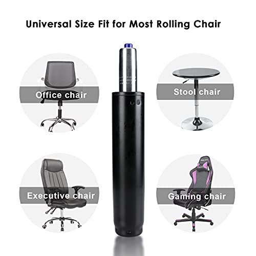 LERMITY Gas Lift Cylinder Office Chair Length Extension Stroke Pneumatic Shock Piston Heavy Duty Gas Cylinder Replacement Class 4 Universal Size Fits Most Office Chair and Swivel Chair