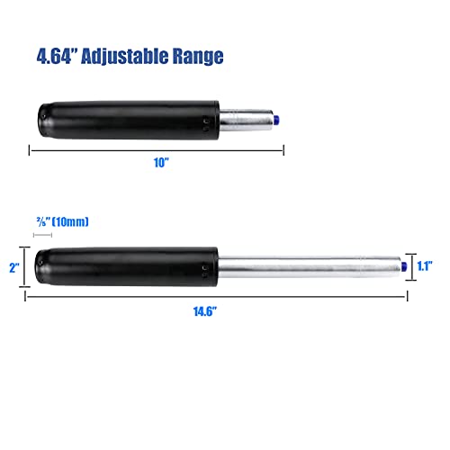 LERMITY Gas Lift Cylinder Office Chair Length Extension Stroke Pneumatic Shock Piston Heavy Duty Gas Cylinder Replacement Class 4 Universal Size Fits Most Office Chair and Swivel Chair