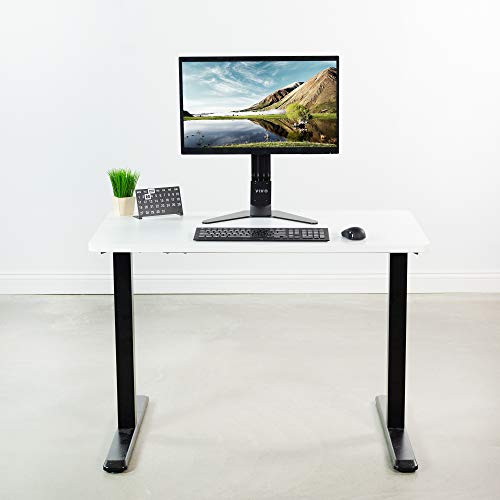 VIVO White 43 x 24 inch Universal Solid One-Piece Table Top for Standard and Sit to Stand Height Adjustable Home and Office Desk Frames, DESK-TOP43W