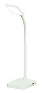 maxlite desk lamp led 4w slim 3000k, usb port, white finish