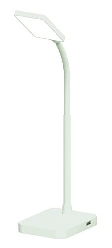 MaxLite Desk LAMP LED 4W Slim 3000K, USB Port, White Finish