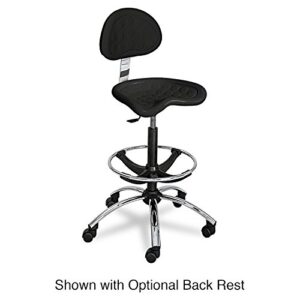 Safco Products 6660BL SitStar Stool Chrome Base for use with SitStar Back (Sold Separately), Black