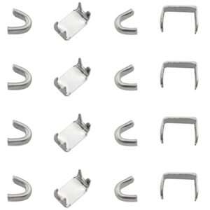 zipper top and bottom stop zczqc 50pcs #5 silver zipper bottom stops and 50pcs top stops for zipper repair