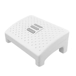 milisten 1 pc foot rest under desk footrest, white massage foot stool to reduce leg pressure for home office