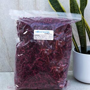 MagicWater Supply Soft & Thin Cut Crinkle Paper Shred Filler (1/2 LB) for Gift Wrapping & Basket Filling - Burgundy