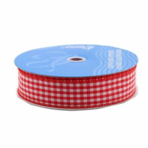 berwick wired edge picnic craft ribbon, 1-1/2-inch by 50-yard spool, red