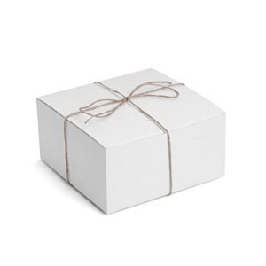 12 Pack White Gift Box,8 x 8 x4 Inch,Gift Box for Present,Cardboard Gift Boxes with Lids for Birthday,Party,Valentine's Day,Wedding