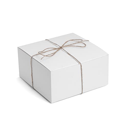 12 Pack White Gift Box,8 x 8 x4 Inch,Gift Box for Present,Cardboard Gift Boxes with Lids for Birthday,Party,Valentine's Day,Wedding