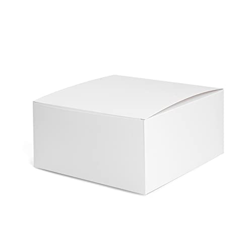 12 Pack White Gift Box,8 x 8 x4 Inch,Gift Box for Present,Cardboard Gift Boxes with Lids for Birthday,Party,Valentine's Day,Wedding